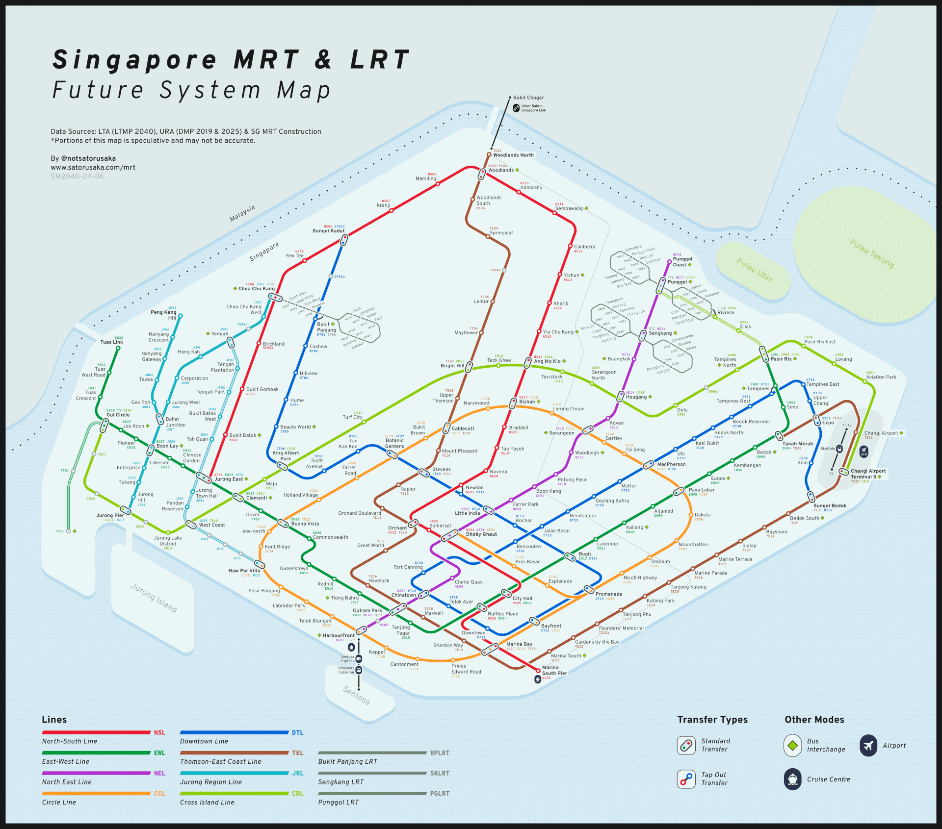 Redesigning the Singapore MRT & LRT Map – Blog @ Satorusaka.com